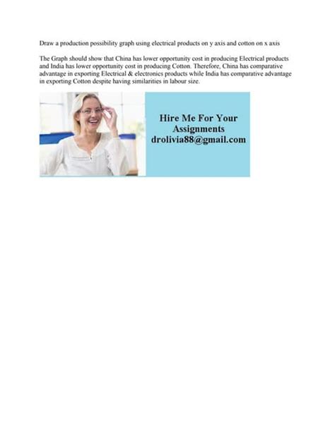 Draw A Production Possibility Graph Using Electrical Products On Y Axipdf