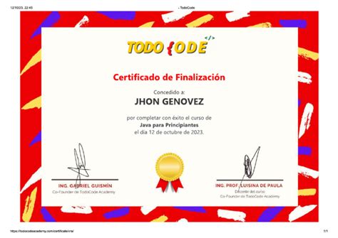 Certificado Java Basico Pdf