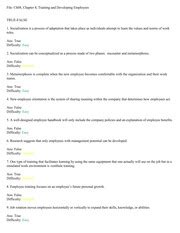 MGT 211 001 File Ch08 Chapter 8 Training And Developing Employees