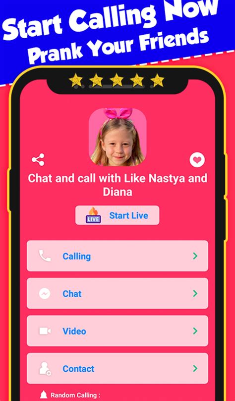 Android Call With Nastya And Diana