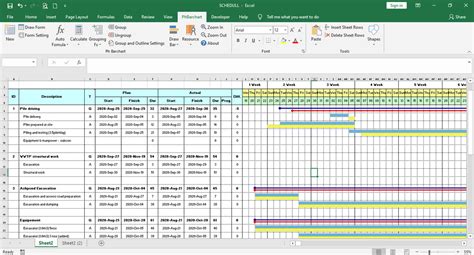 Creating Milestones With Ph Barchart In Excel Civil4M