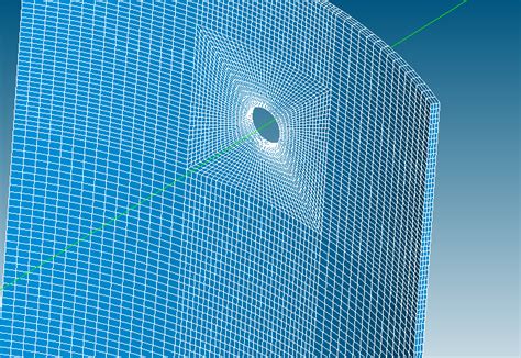 Need Guidance On Creating A Structured Mesh For A Circular Section With A Hole Use Of The