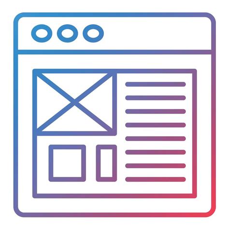 Layout Line Gradient Icon 18722764 Vector Art At Vecteezy