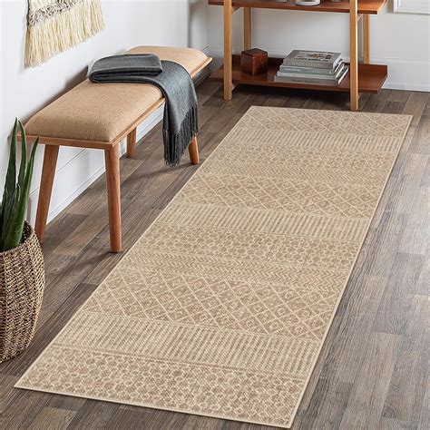 Fdbtgysdb Farmhouse 3x5 Entry Rug Indoor Area Rug Washable Beige