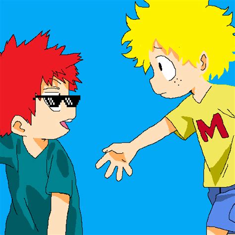 Pixilart Young Deku And Bakugou By Ohhenryfullbg