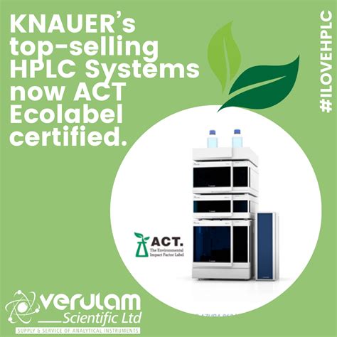 Knauers Top Selling Hplc Systems Now Act Ecolabel Certified
