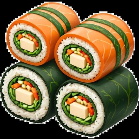 Tofu Kimbap Roll Emoji Ai Emoji Generator