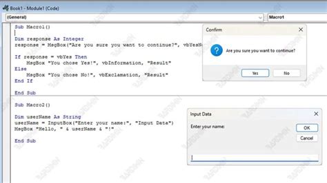 How To Use Msgbox And Inputbox In Vba For Better Interaction Vba