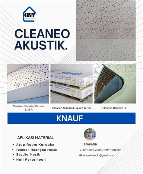 Cleaneo Gypsum Akustik 12 Murah Terdekat