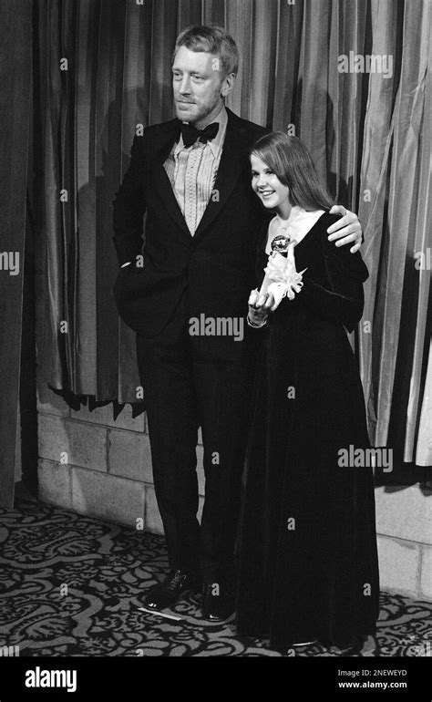 Actor Max Von Sydow Presented Golden Globe Award To Actress Linda Blair Who Accepted For The
