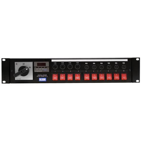 2u 19 Power Metered 6x 10a Iec 60320 C13 And 4x 16a Iec 60320 C19 Socket Pdu Olson Direct