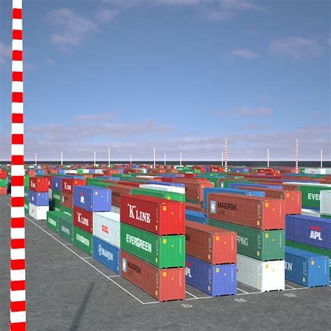 선적 컨테이너 3d 모델 30 Max Free3d