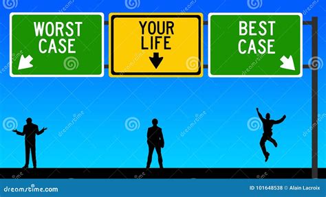 Worst Best Case Your Life Stock Illustration Illustration Of