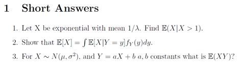 Solved Let X Be Exponential With Mean Lambda Find E X X Chegg