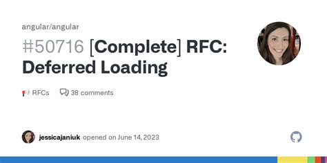 [complete] rfc deferred loading · angular angular · discussion 50716