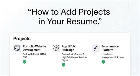 How To Add Projects In Your Resume Even As A Fresher