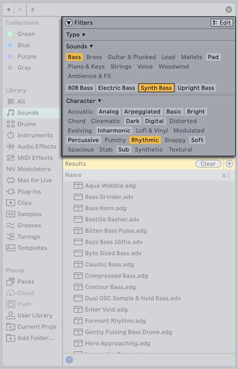 Working With The Browser — Ableton Reference Manual Version 12 Ableton