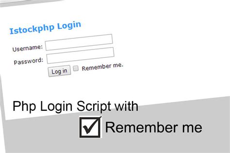 How To Create Php Login Script With Remember Me