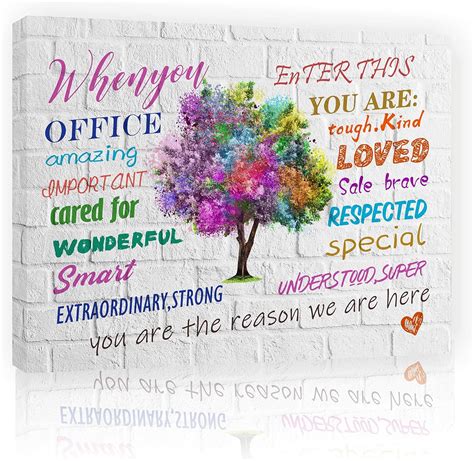 Motivational Wall Art Decor Inspirational Quotes Positive For Home