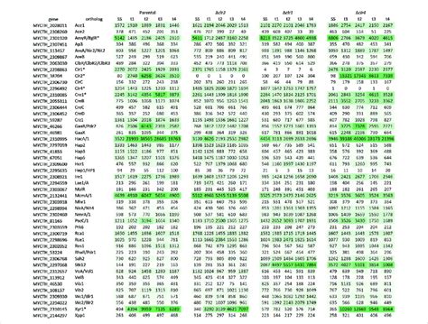 Qualitative Heatmap With Expression Profiles Of Orthologous Genes