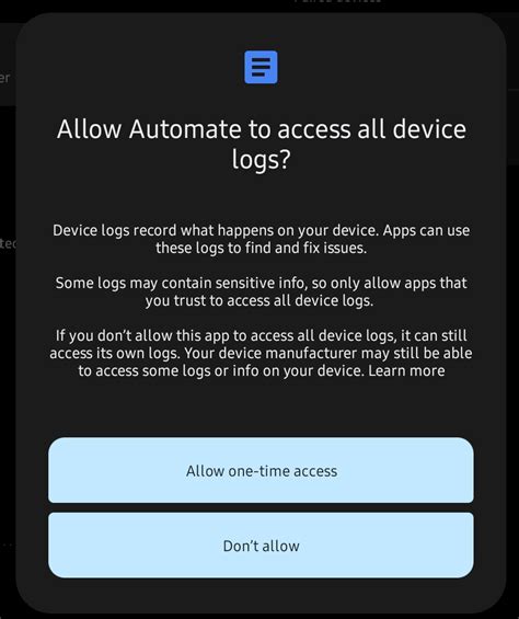 Logcat Allow One Time Access How To Avoid This Its Keep Popping Up