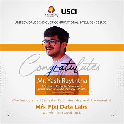 Unitedworld School Of Computational Intelligence On Linkedin Enthusiastic Success