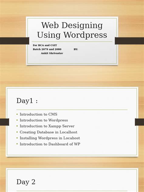 Web Designing Using Wordpress Pdf
