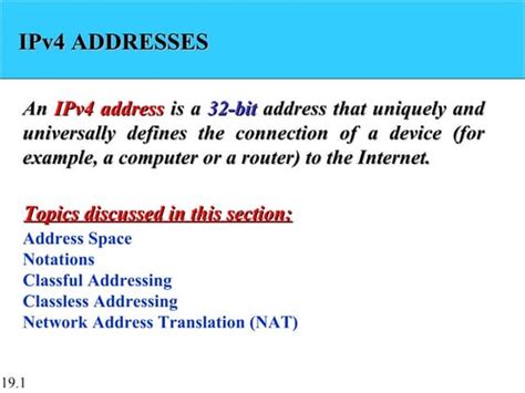 Ip Addressing Lecture Computer Networkpptx