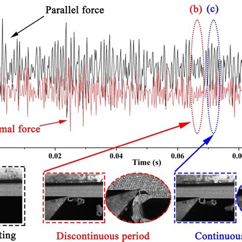 Dynamic Cutting Force A At Discontinuous Period B And Continuous Download Scientific