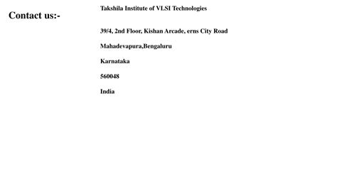 Ppt Asic Verification Courses In Hyderabad Takshila Powerpoint Presentation Id13764574