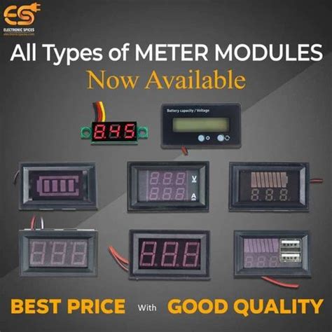 Electronic Spices LCD V V Mini Digital Voltmeter Voltage Tester Corded Electric Voltage