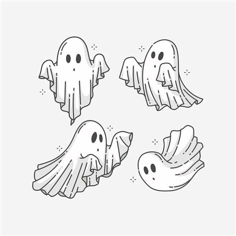 Ghost Outlines Vectors And Illustrations For Free Download