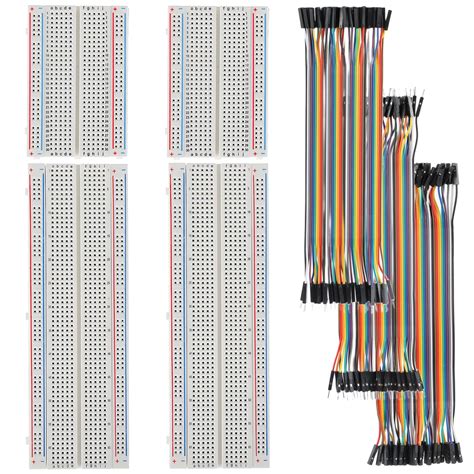 Huarew Il Kit Di Cavi Per Breadboard E Jumper Include 830 Punti Di Collegamento Breadboard 400