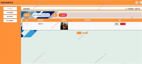 早餐店销售系统的设计与实现 Javaweb SSM MySQL 含录像 Javaweb 毕业设计论文网