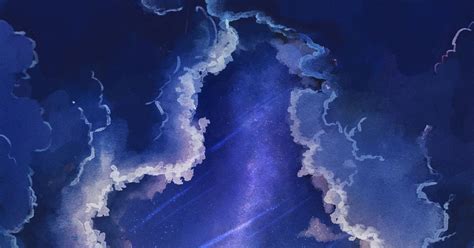 流星群 暗雲に隠れて星が霞む ぱなぱななのイラスト Pixiv