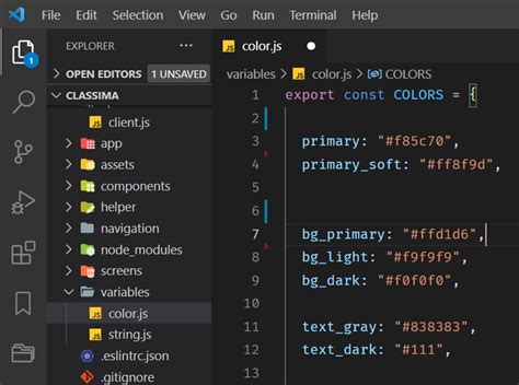 app configuration classima mobile app documentation