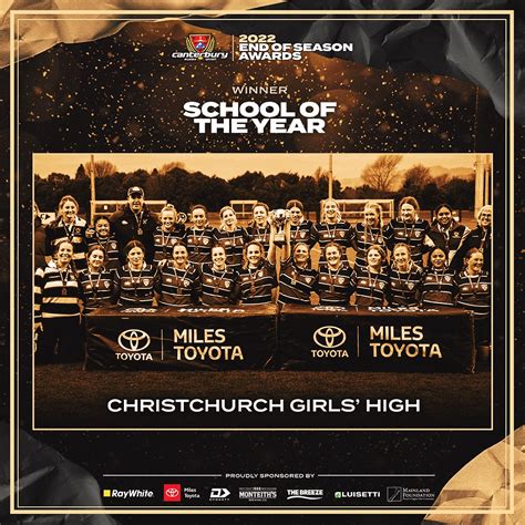 School Of The Year Christchurch Girls High Schoolte Kura O Hine Waiora