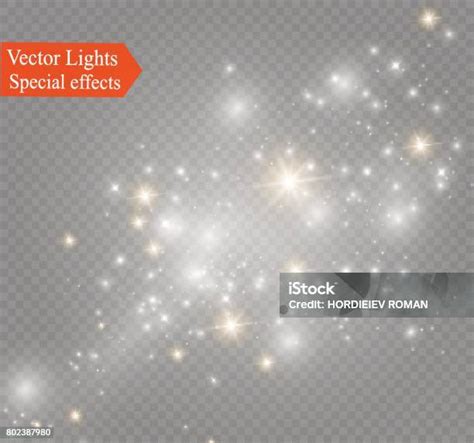 투명 한 Backgroundbright 별 먼지 형광 조명 효과 공휴일에 대한 스톡 벡터 아트 및 기타 이미지 공휴일 금색 나이트클럽 Istock