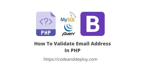 How To Validate Email Address In PHP With JQuery Ajax