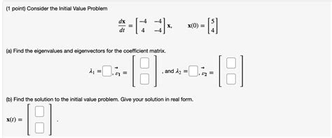 Solved Point Consider The Initial Value Problem Dx 4 Xo 4 Find The
