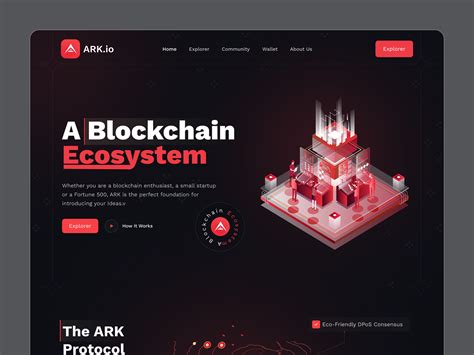 Blockchain Ai Website Behance