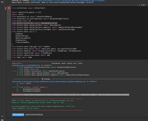 BUG PPO Tutorial Returns Torchrl So Undefined Symbol ZNK C SymBool Guard BoolEPKcl In