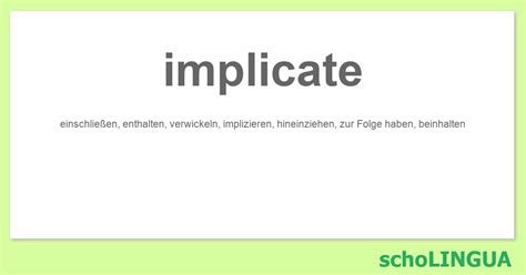 Implicate