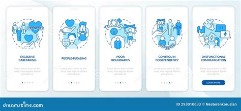 Walkthrough 2d Codependent Relationship With Icons Concept Stock Illustration Illustration Of