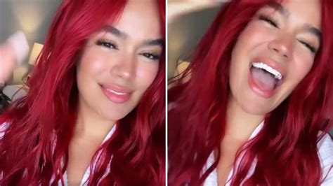 “se Copió” La Artista Que Se Pintó El Pelo De Rojo Igual Que Karol G