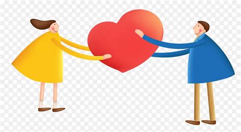 卡通情侣爱心传递png图片素材下载 图片编号9824786 Png素材网