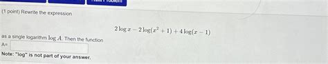 solved 1 ﻿point ﻿rewrite the