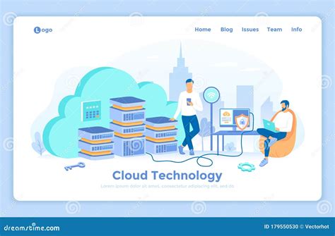 Cloud Computing And Web Services Technology Data Storage Hosting Connection Users Connect