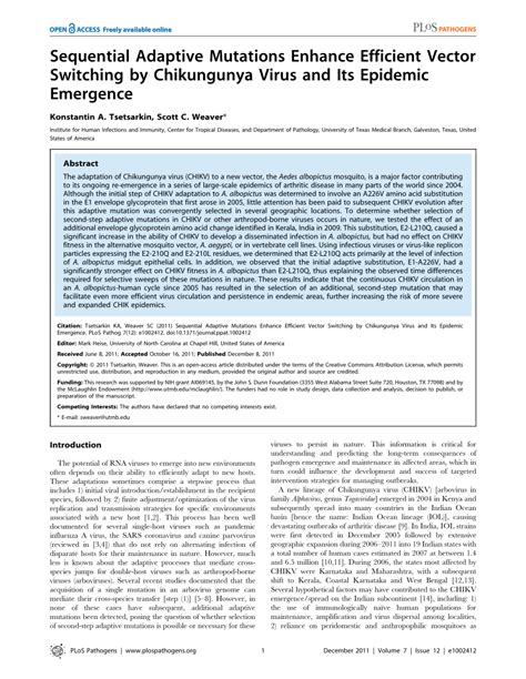 Pdf Sequential Adaptive Mutations Enhance Efficient Vector Switching