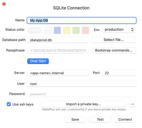 Connect To Sqlite Of App Through Db Gui Tableplus Questions Help